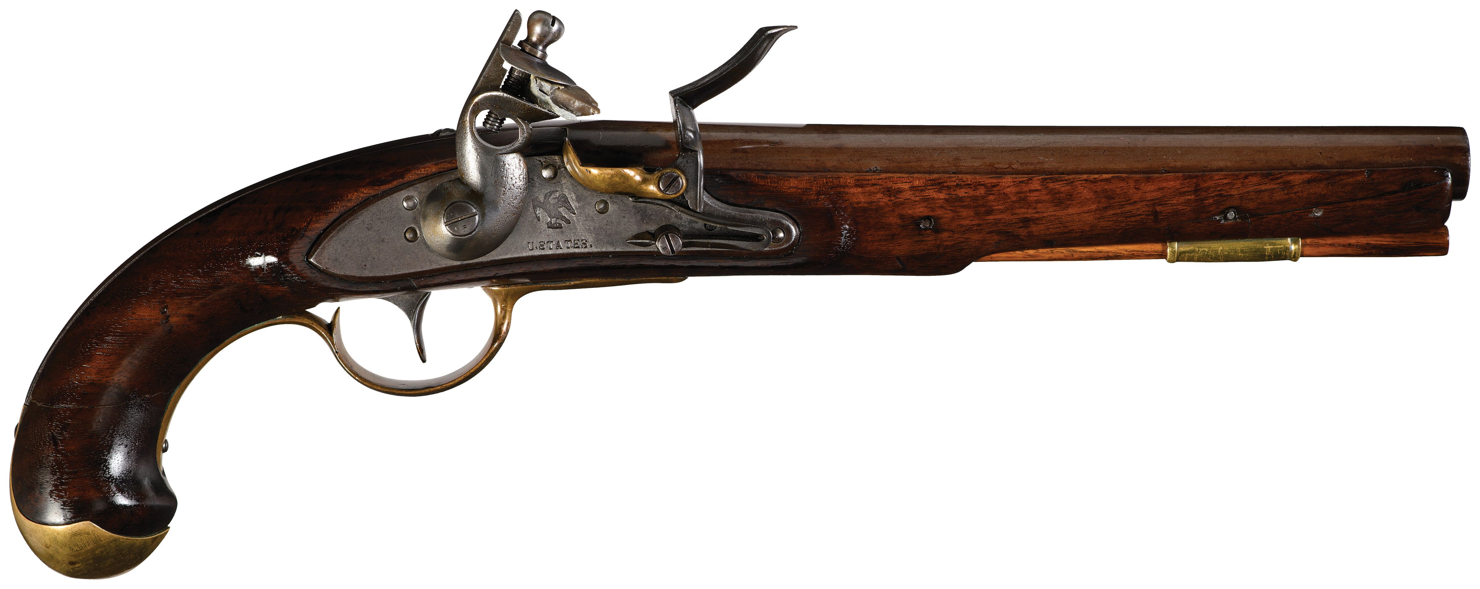 Scarce U.S. Model 1808 Navy Flintlock Pistol | Rock Island Auction