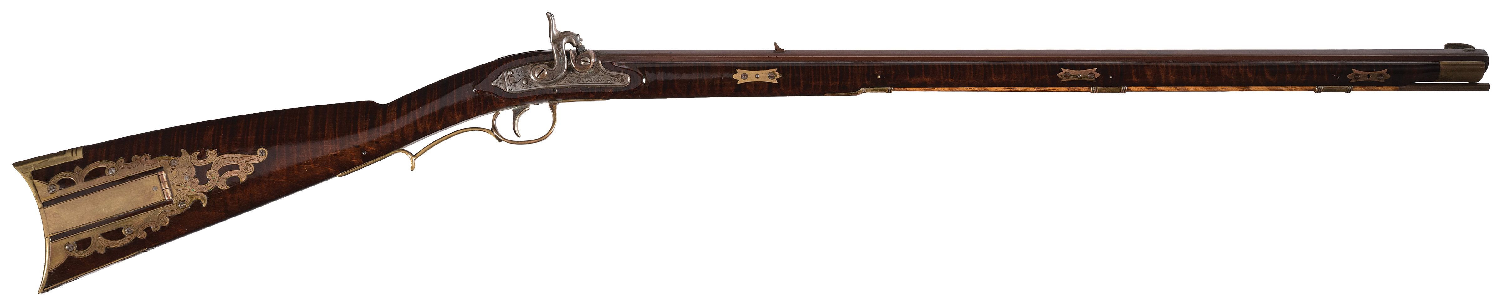 Ron Dewalt 1/2 Scale Smoothbore Percussion American Long Rifle | Rock ...