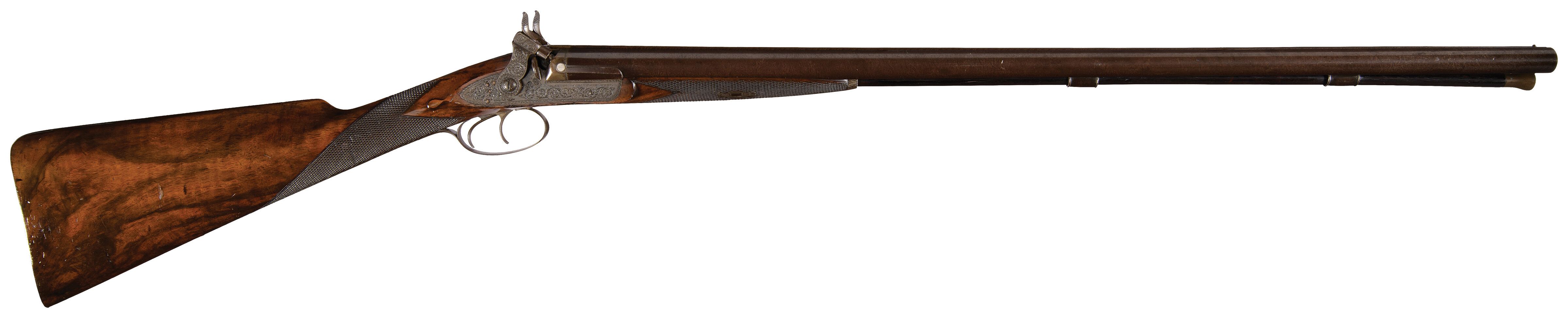 Engraved Joseph Manton & Son Percussion Double Barrel Shotgun | Rock ...