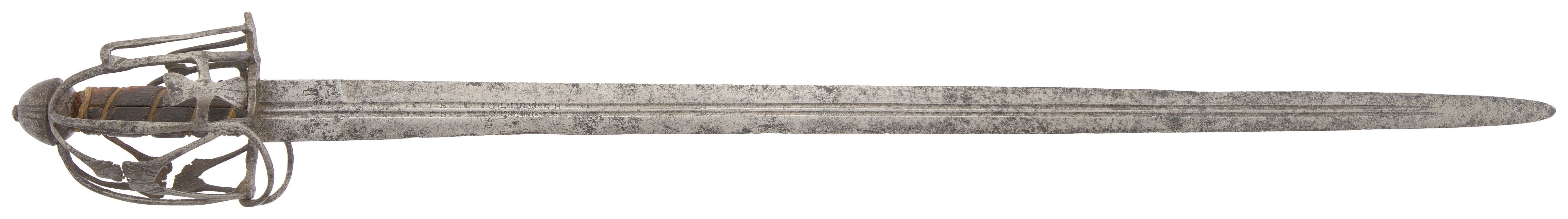 Early/Mid-18th Century Scottish Basket Hilt Broadsword with Make | Rock ...