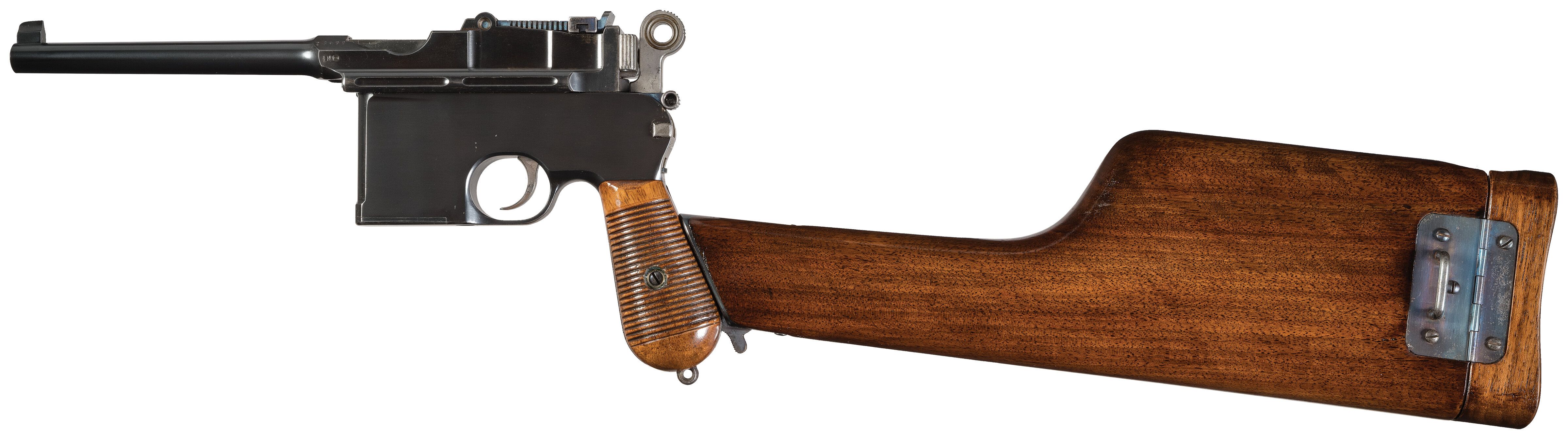 Mauser C96 Flatside Broomhandle Pistol with Shoulder Stock | Rock ...