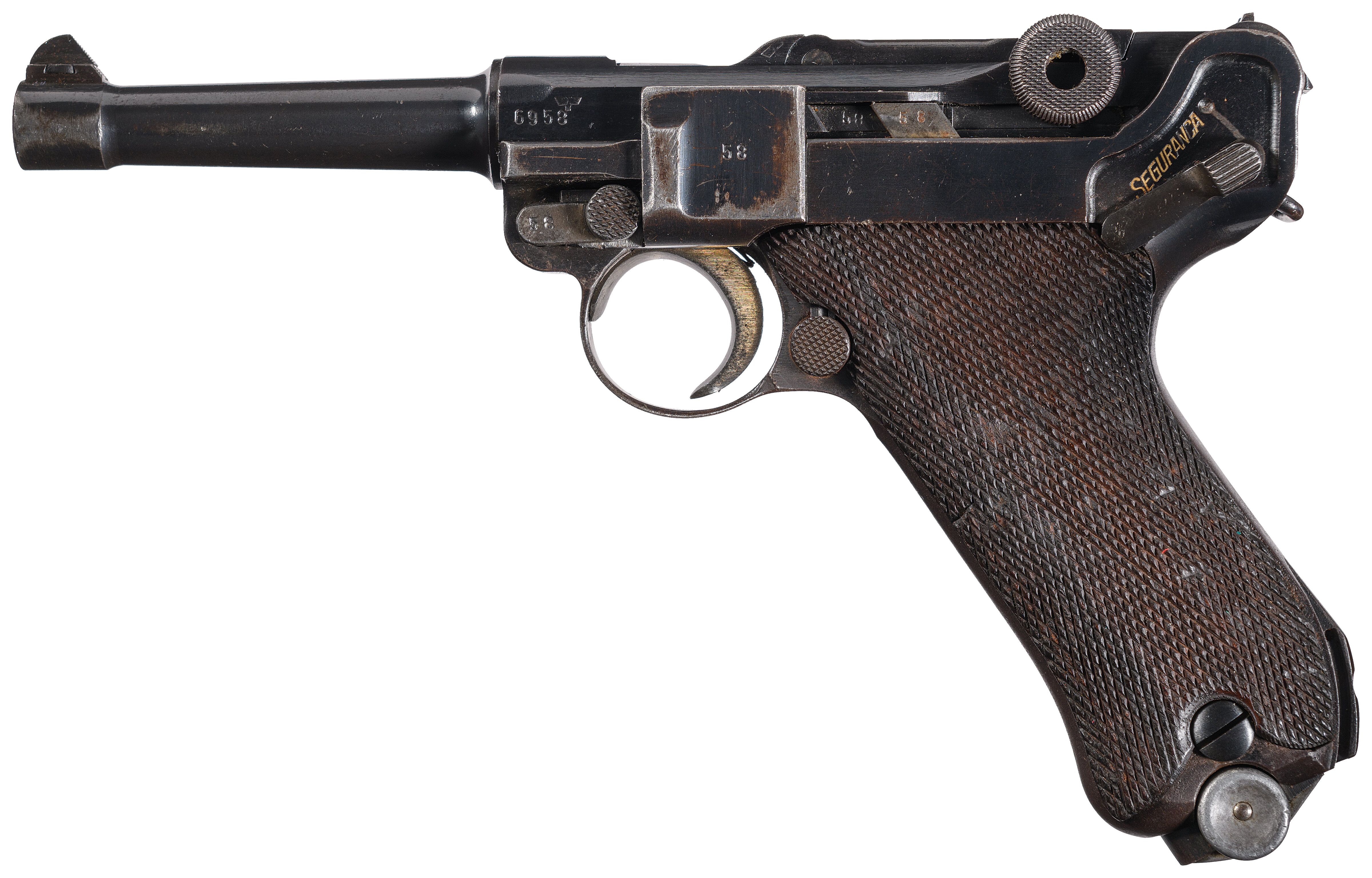 Third Contract Portuguese Navy "41" Mauser Banner Luger Pistol | Rock ...