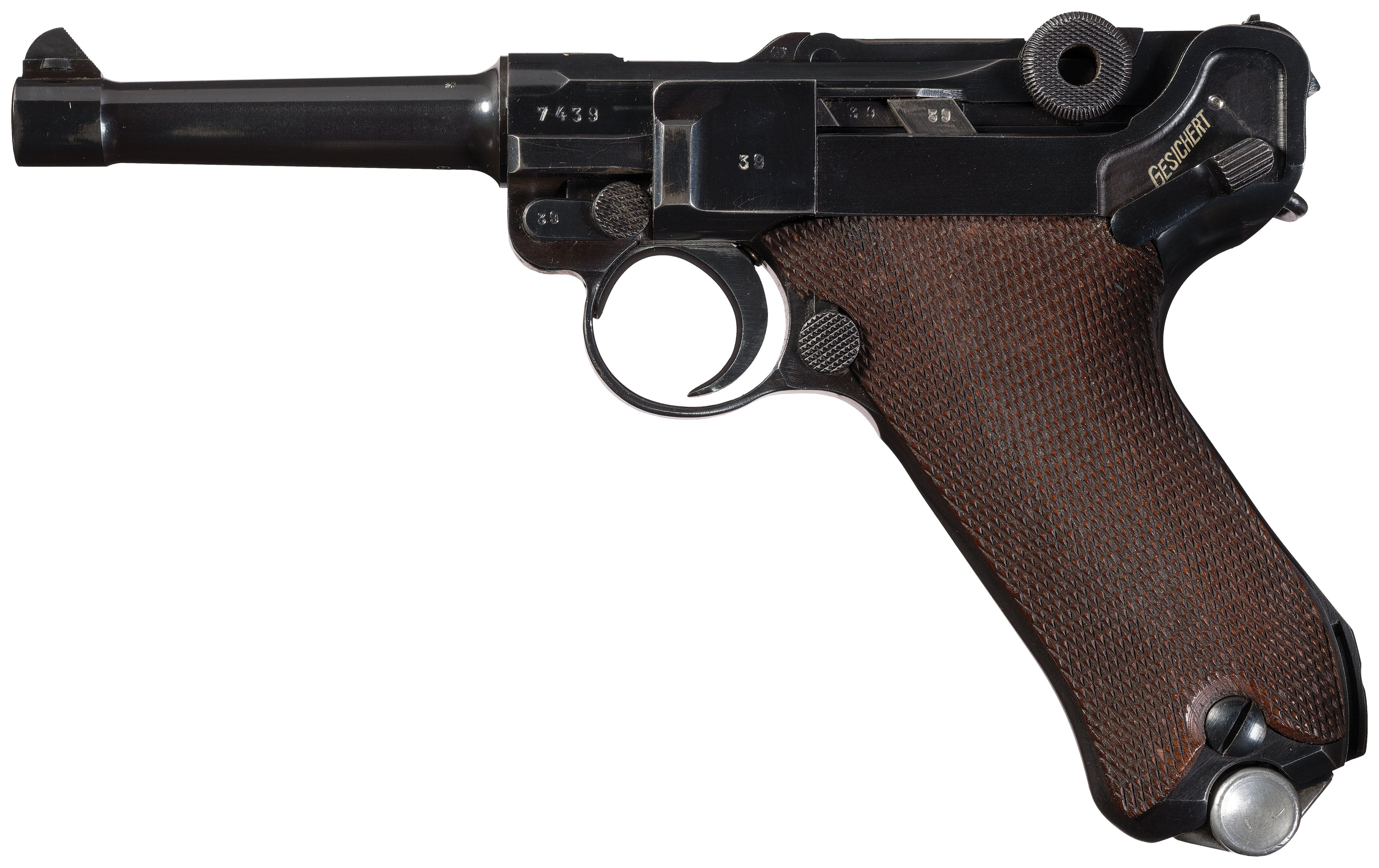 Mauser "S/42" Code 1938 Date Luger Semi-Automatic Pistol Rig | Rock ...