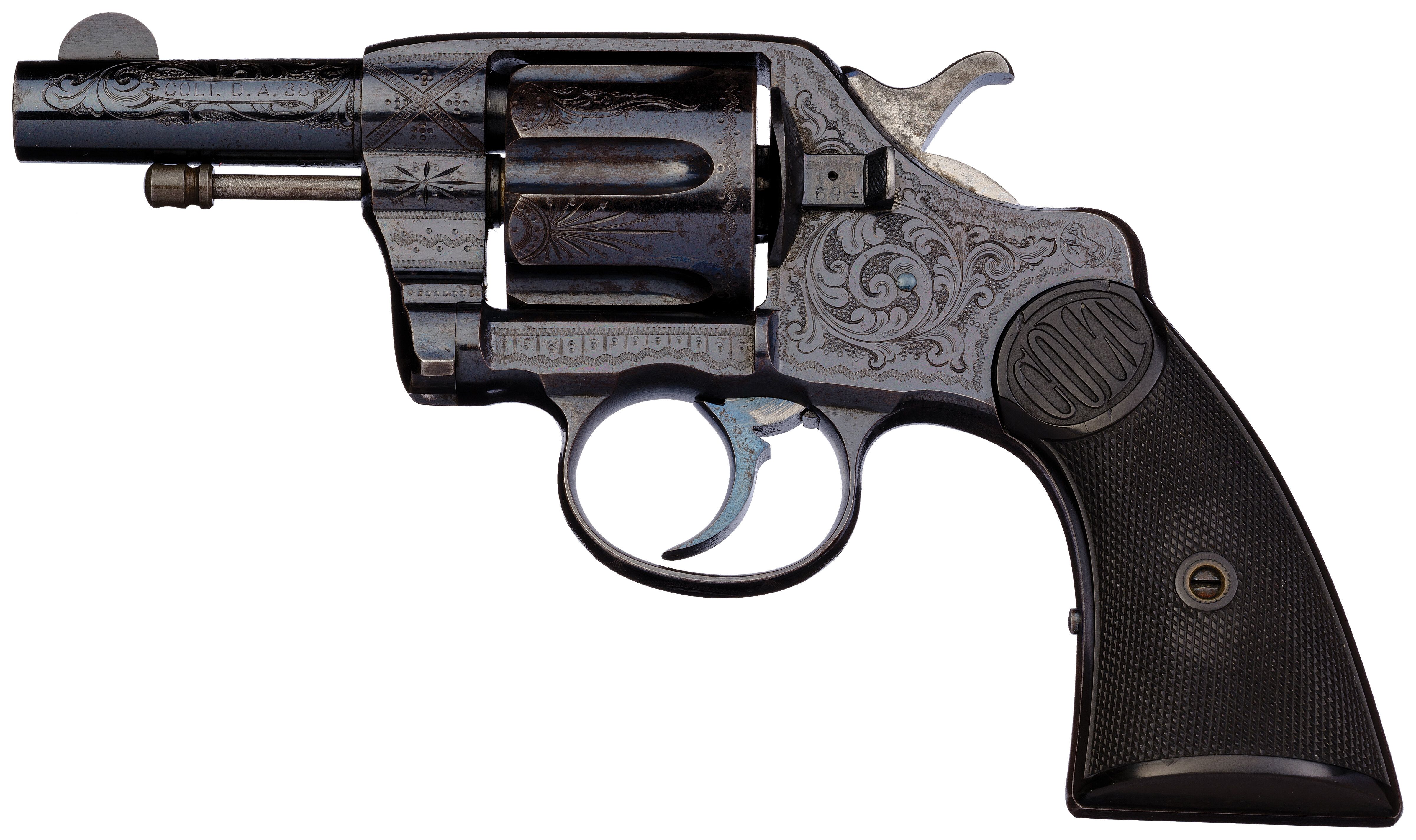 Factory Engraved Colt Model 1889 Double Action Revolver | Rock Island ...