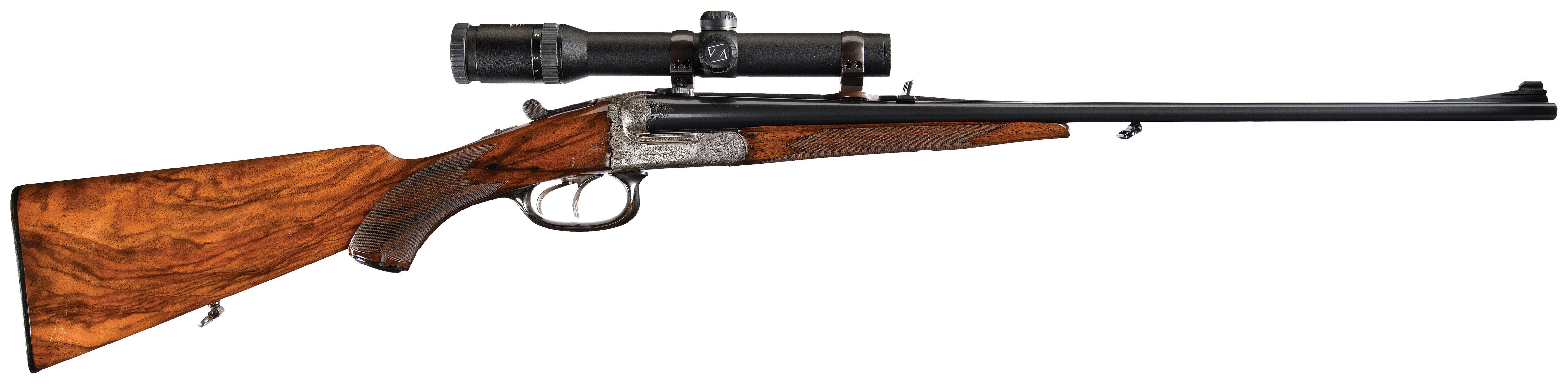 Greifelt & Co. Boxlock Ejector Double Rifle with Zeiss Scope | Rock ...