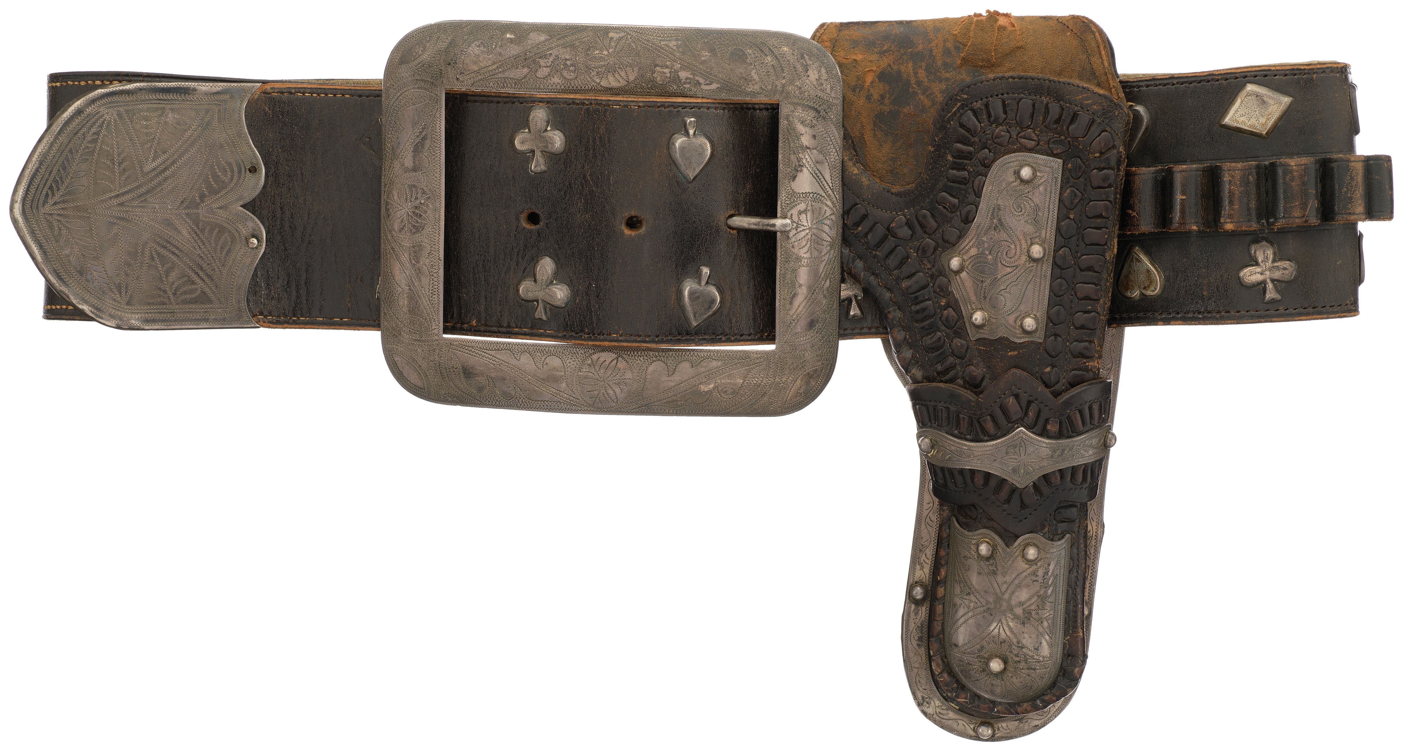 Mexican Silver Mounted Holster and Belt Rig | Rock Island Auction