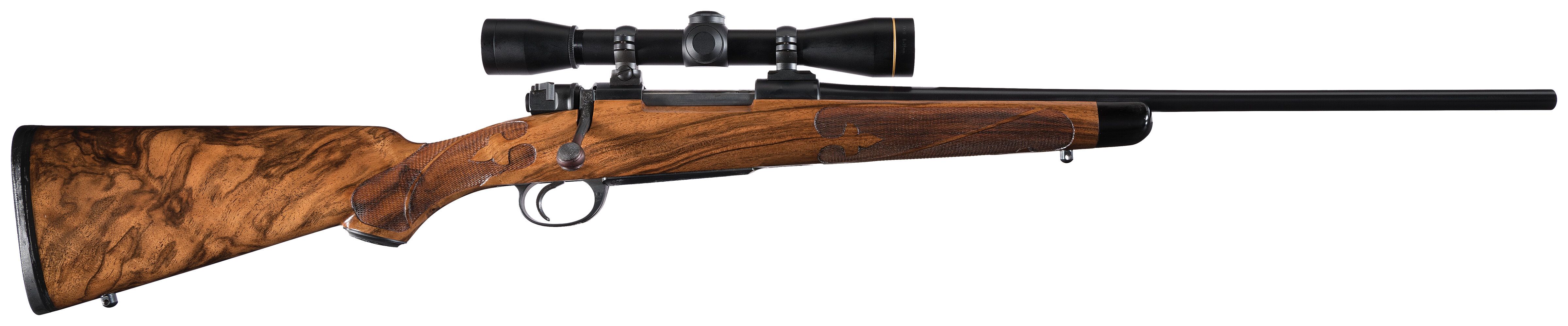 Paula Biesen Engraved Clyde James Custom Mauser 98 Style Rifle | Rock ...