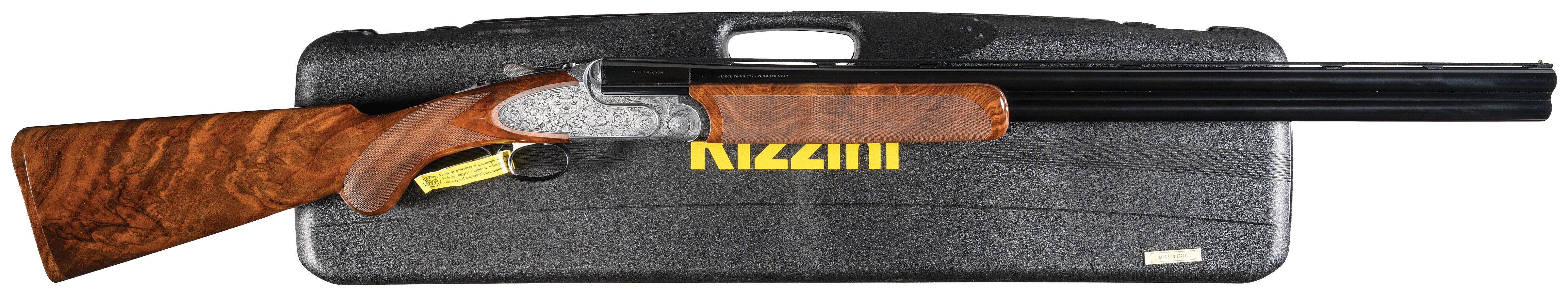 Giovanelli Engraved Rizzini Artemis Over/Under Shotgun with Case | Rock ...