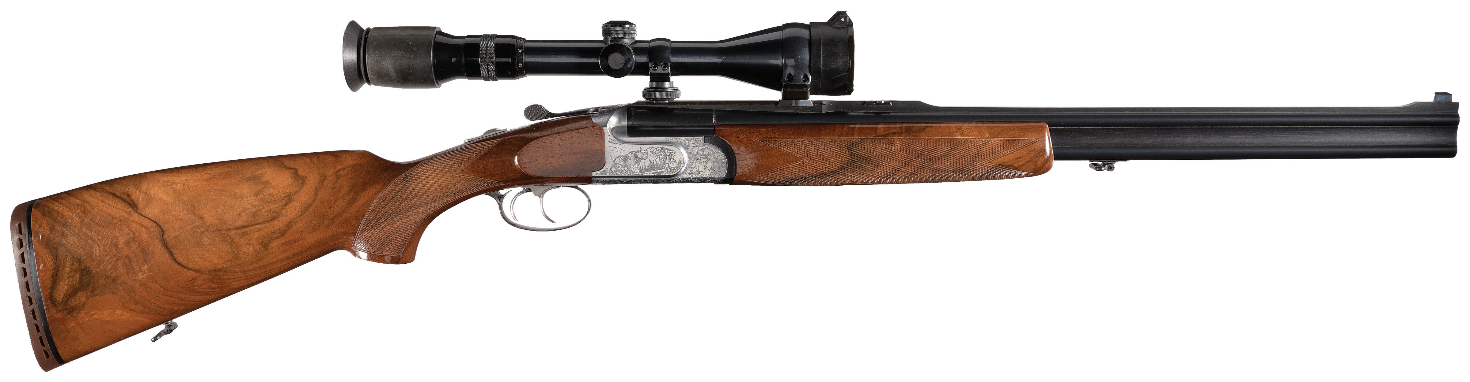 Factory Engraved Sabatti Over/Under Double Rifle with Scope | Rock ...