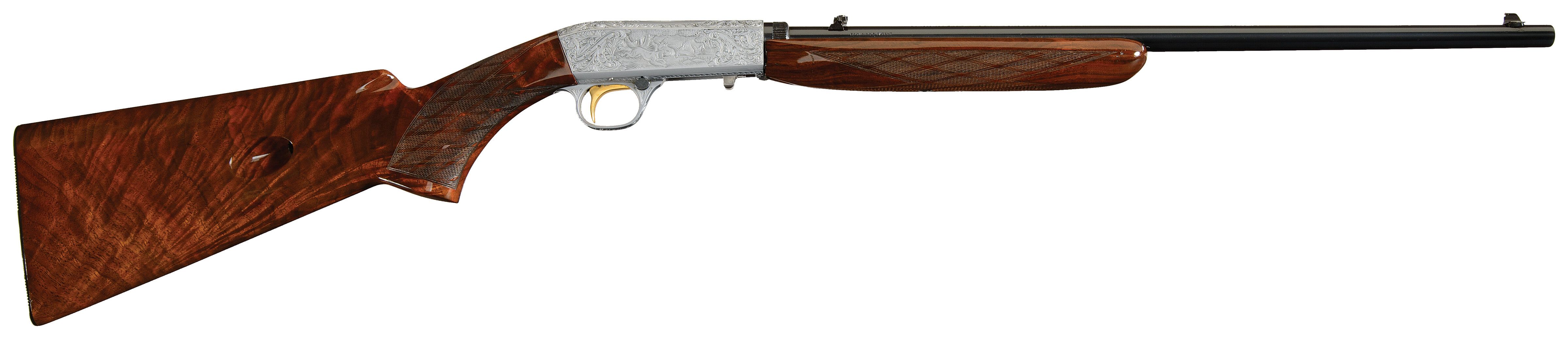 R. Greco Signed Belgian Browning Grade III .22 Auto Rifle | Rock Island ...