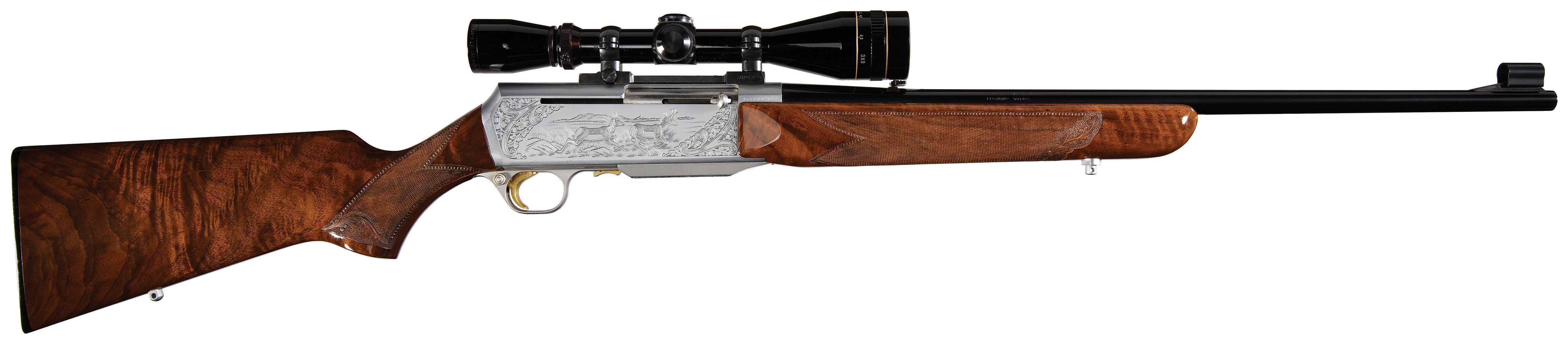 Factory Engraved Signed Belgian Browning BAR Rifle with Scope | Rock ...