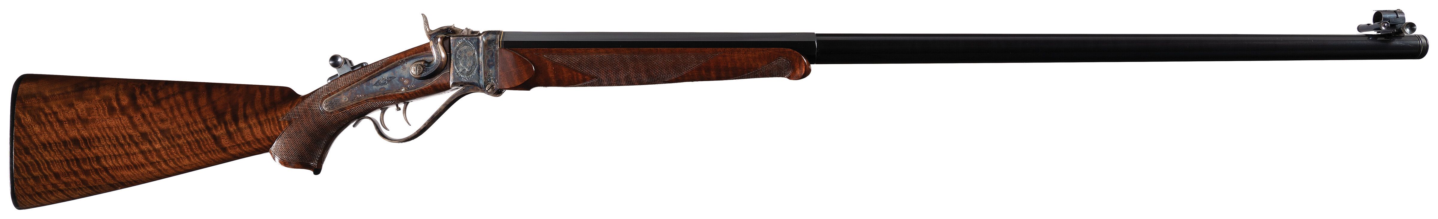 Engraved and Inlaid Axtell Rifle Co. New Sharps Model 1877 Rifle | Rock ...