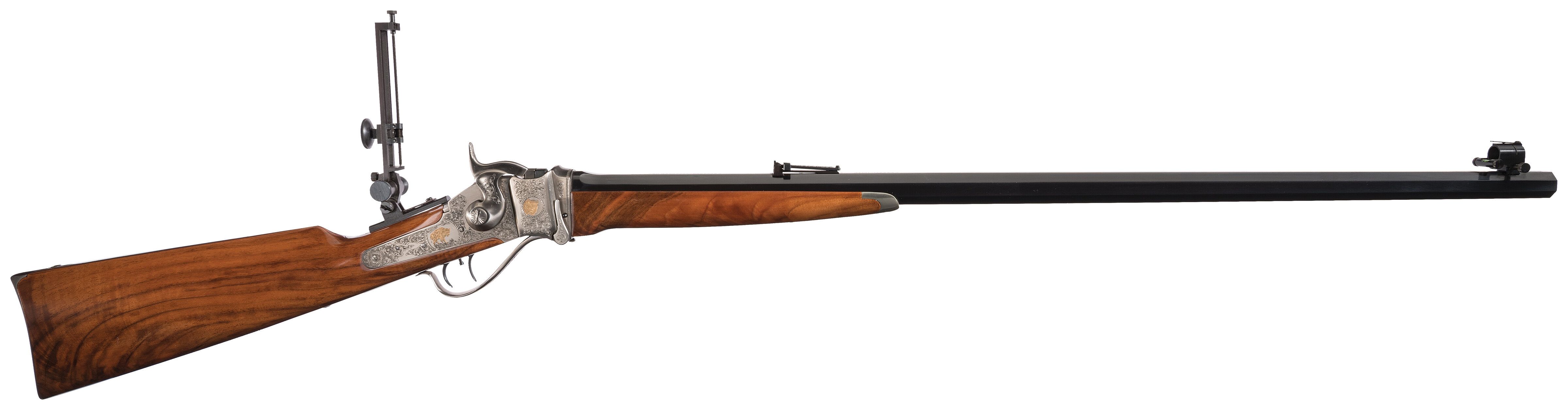 Factory Engraved Uberti Extra Deluxe Model 1874 Sharps Rifle | Rock ...