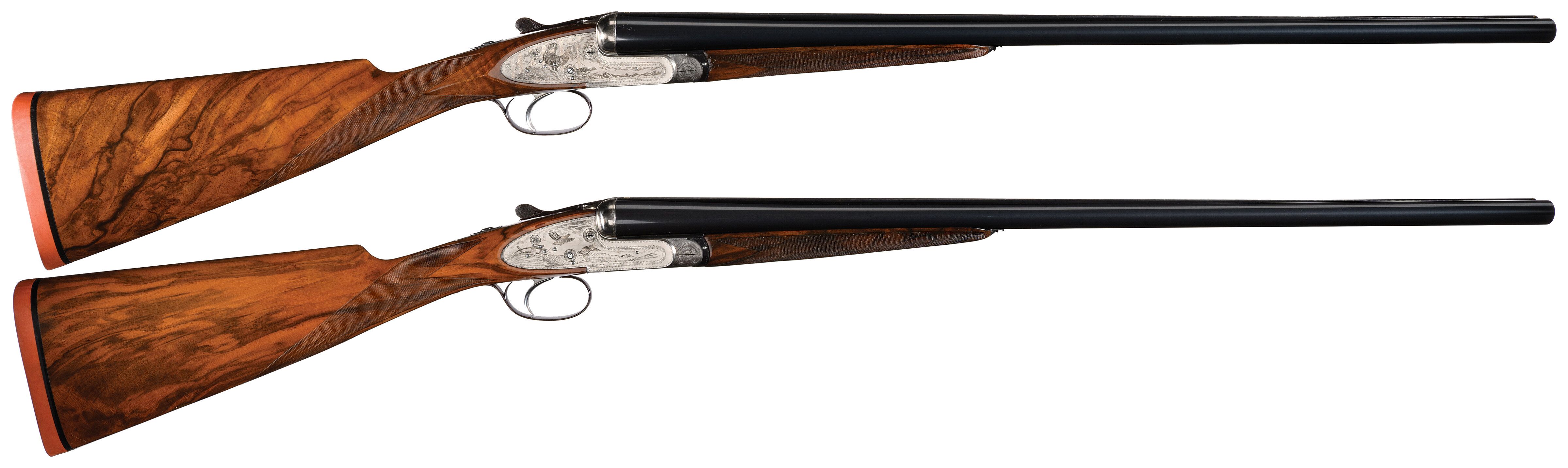 Pair of Rizzini Game Scene Engraved Perazzi 20 Ga. Shotguns | Rock ...