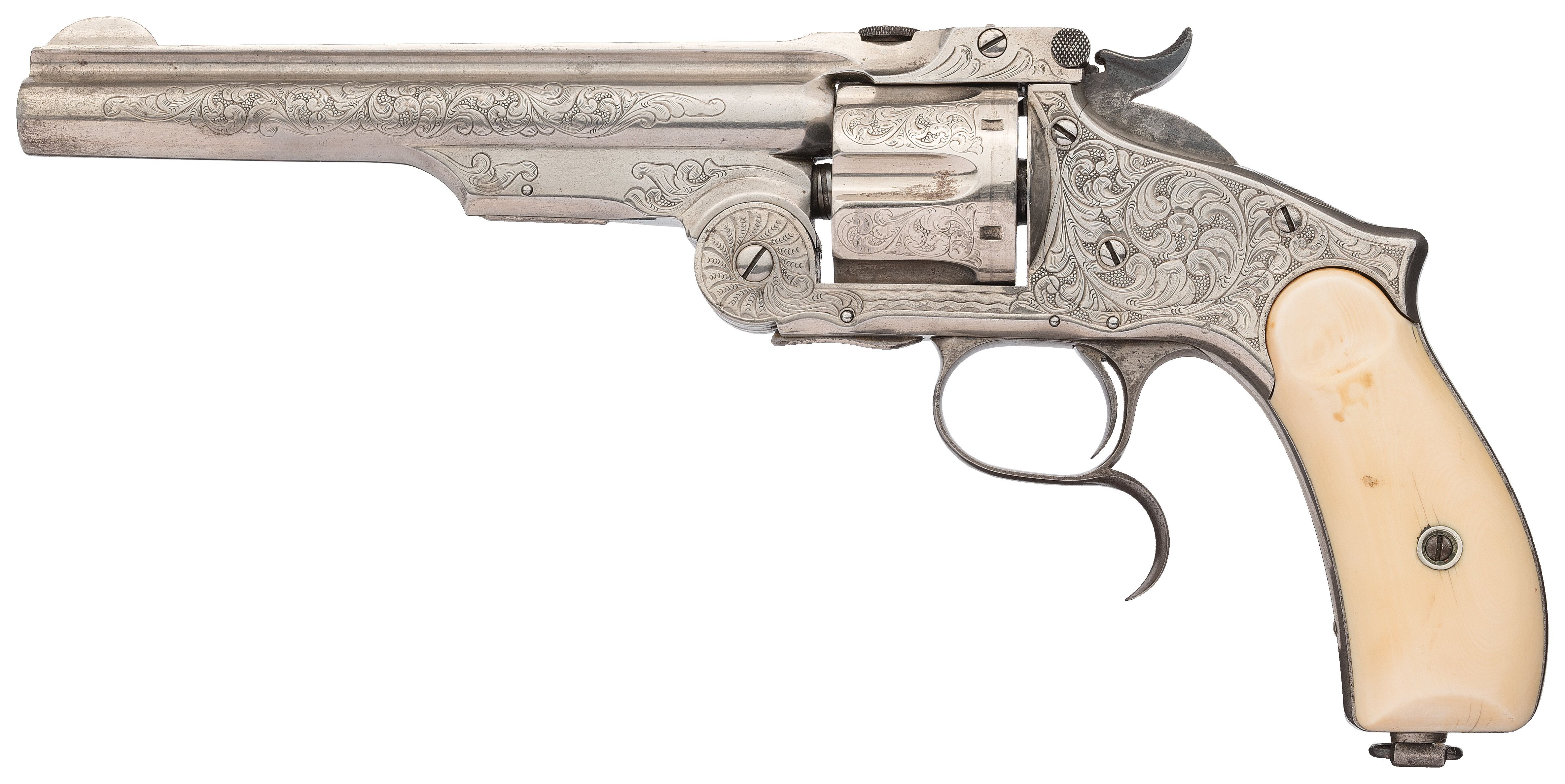 Engraved Turkish Smith & Wesson Russian 3rd Model Revolver | Rock ...