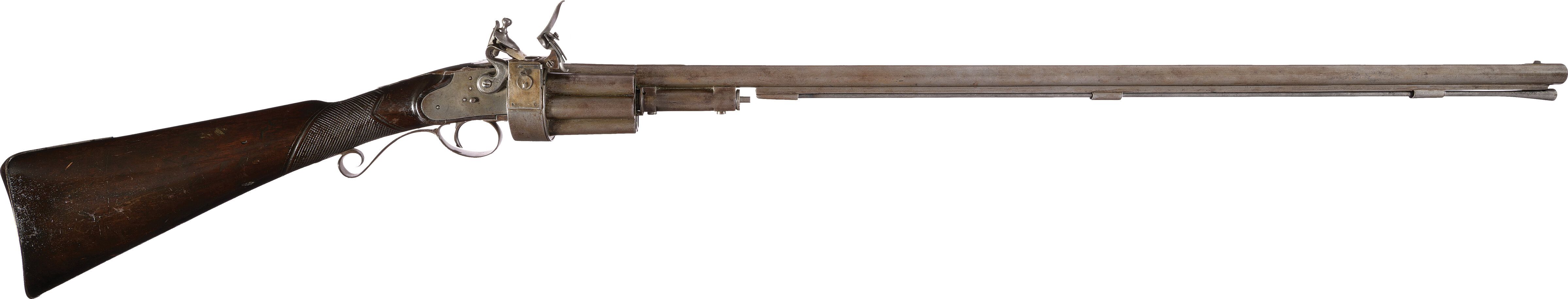 U.S. Navy Trials Artemus Wheeler Flintlock Revolving Rifle | Rock ...