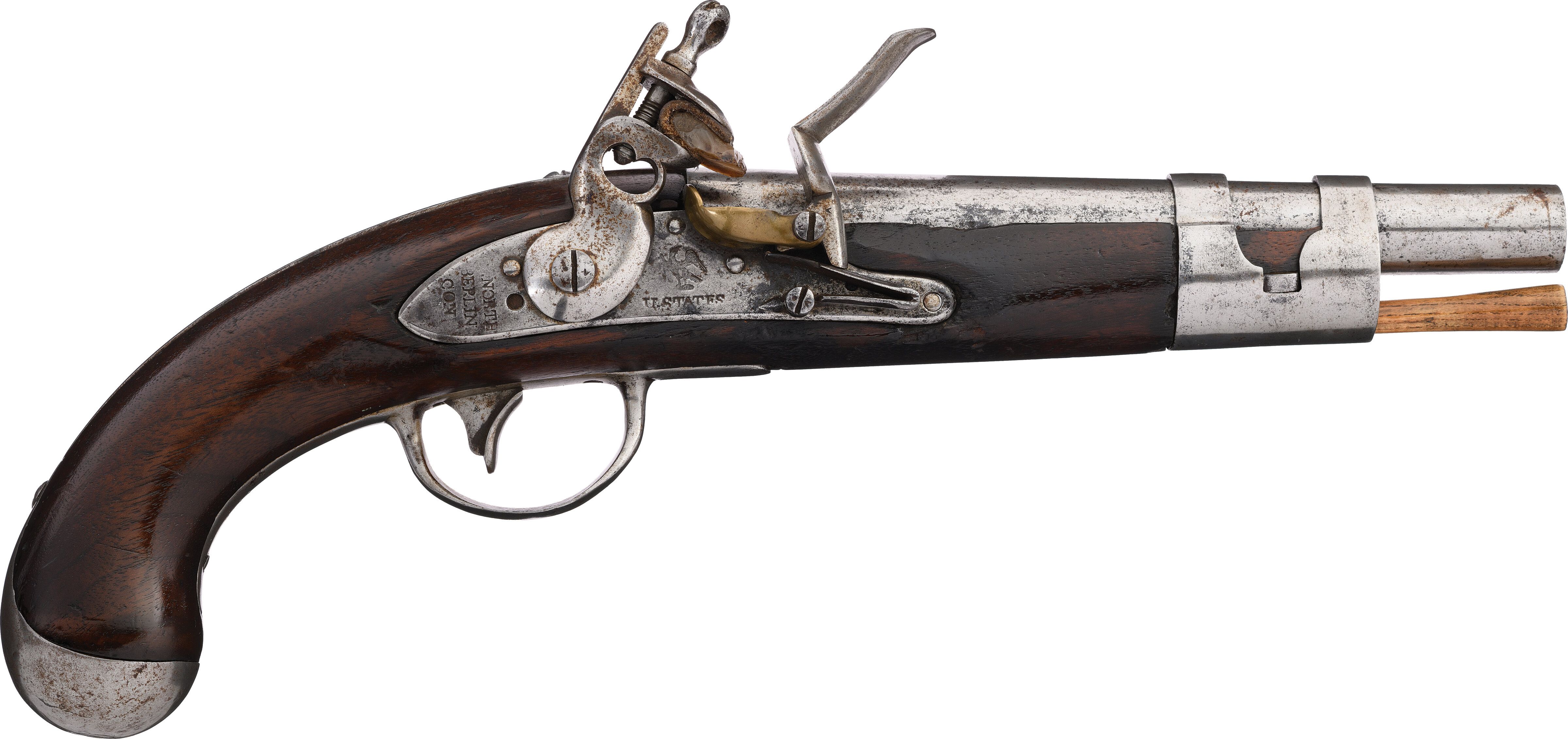 U.S. Simeon North Transitional Model 1811 Flintlock Pistol | Rock ...