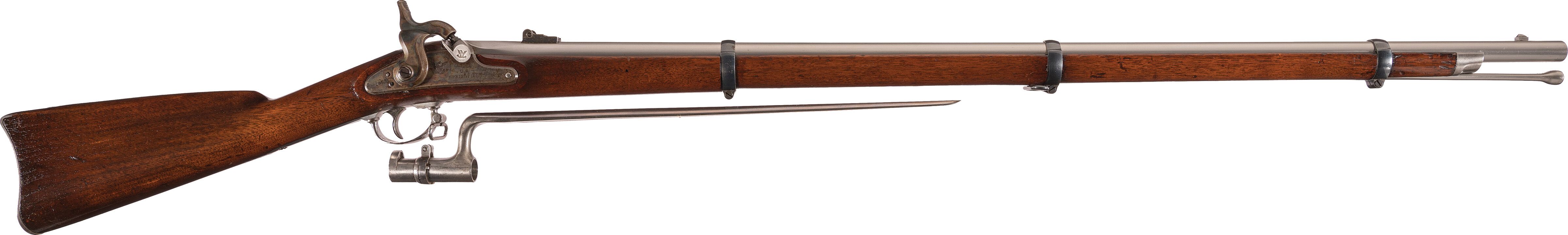Civil War U.S. Springfield Model 1863 Rifle-Musket with Bayonet | Rock ...