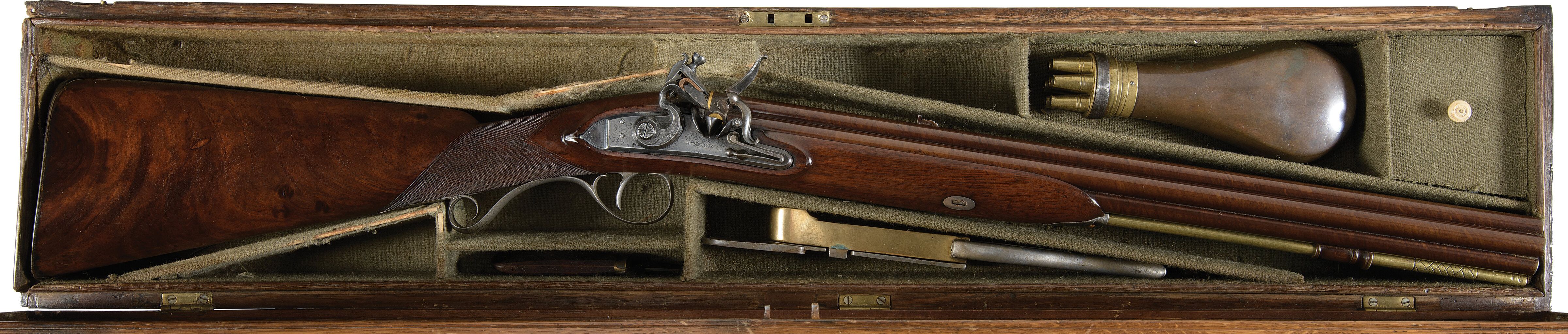 Henry Nock 60 Bore Seven Barrel Flintlock Sporting Volley Rifle | Rock ...
