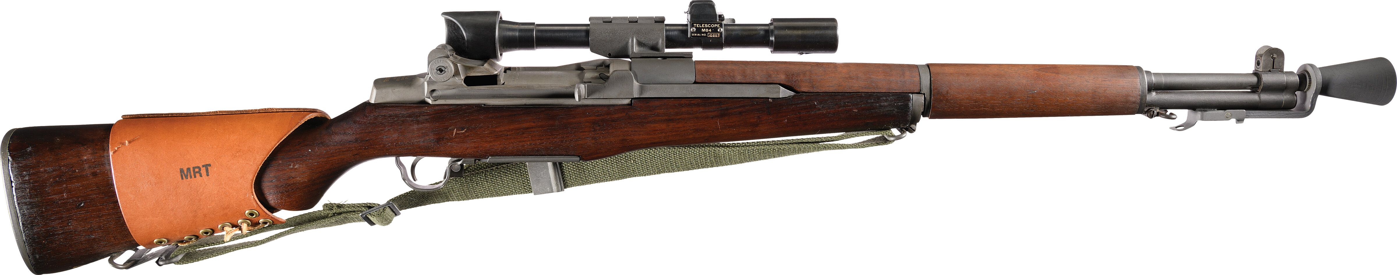 U.S. Springfield M1D Garand Sniper Rifle with M84 Scope and Box | Rock ...