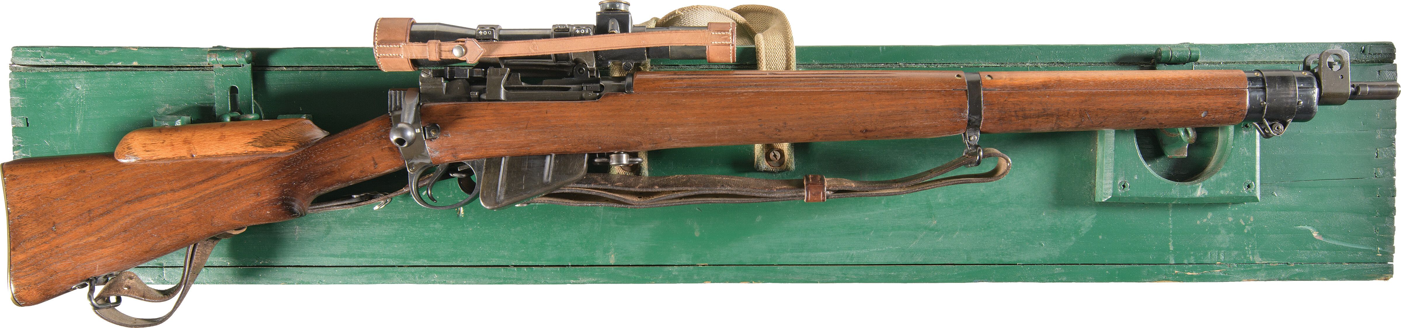 WWII British BSA No. 4 Mk I (T) Enfield Sniper Rifle with Crate | Rock ... WWII British BSA No. 4 Mk I (T) Enfield Sniper Rifle with Crate | Rock ...