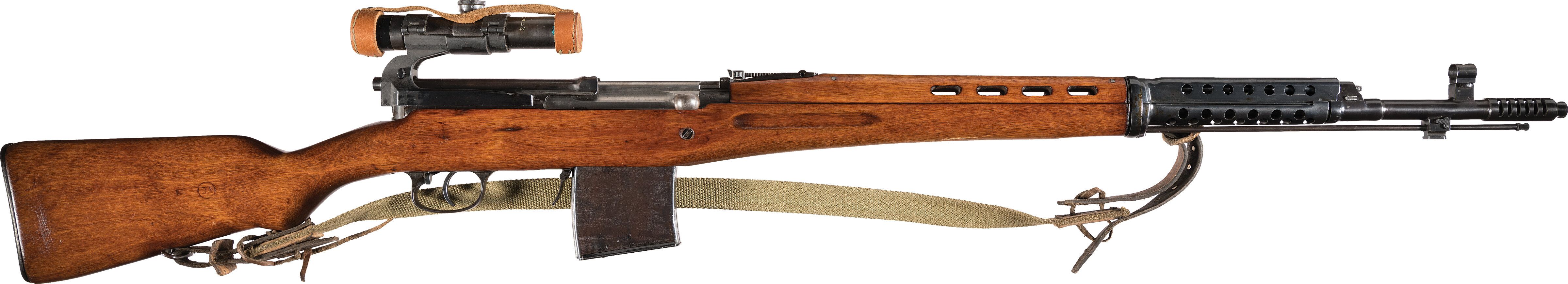 Soviet Izhevsk Arsenal Tokarev SVT-40 Rifle with Scope | Rock Island ...