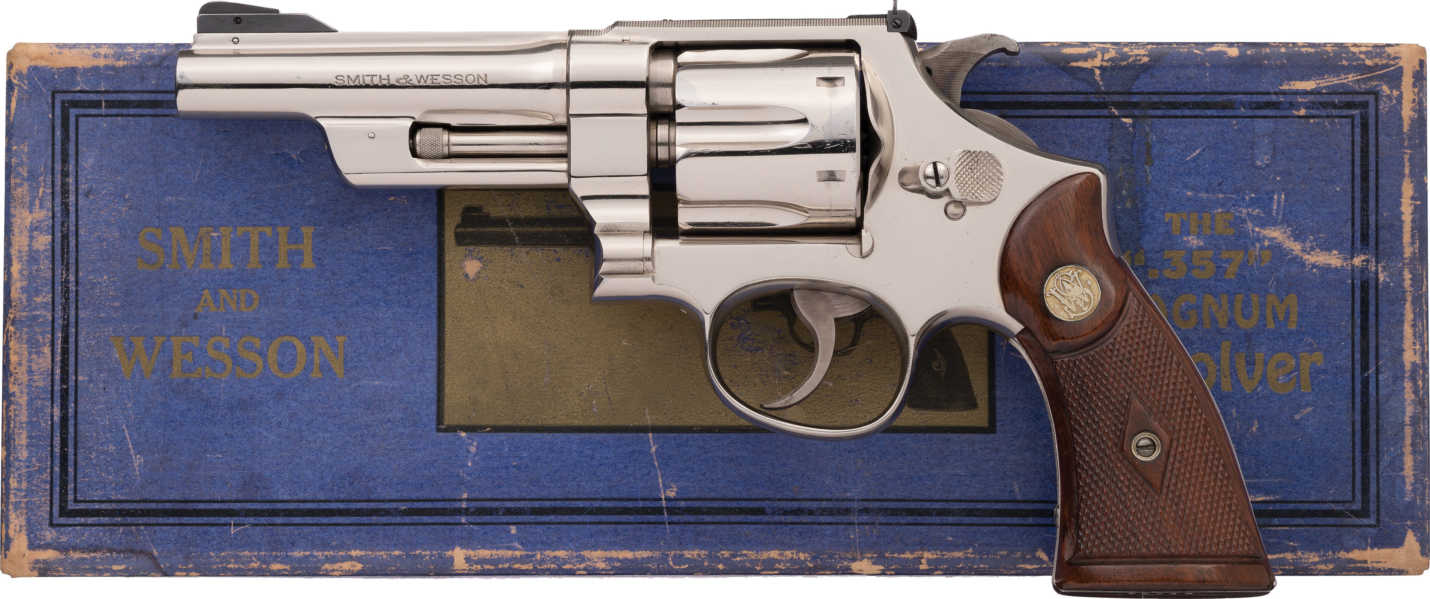 Nickel Sheriff's Smith & Wesson .357 Registered Magnum Revolver | Rock ...