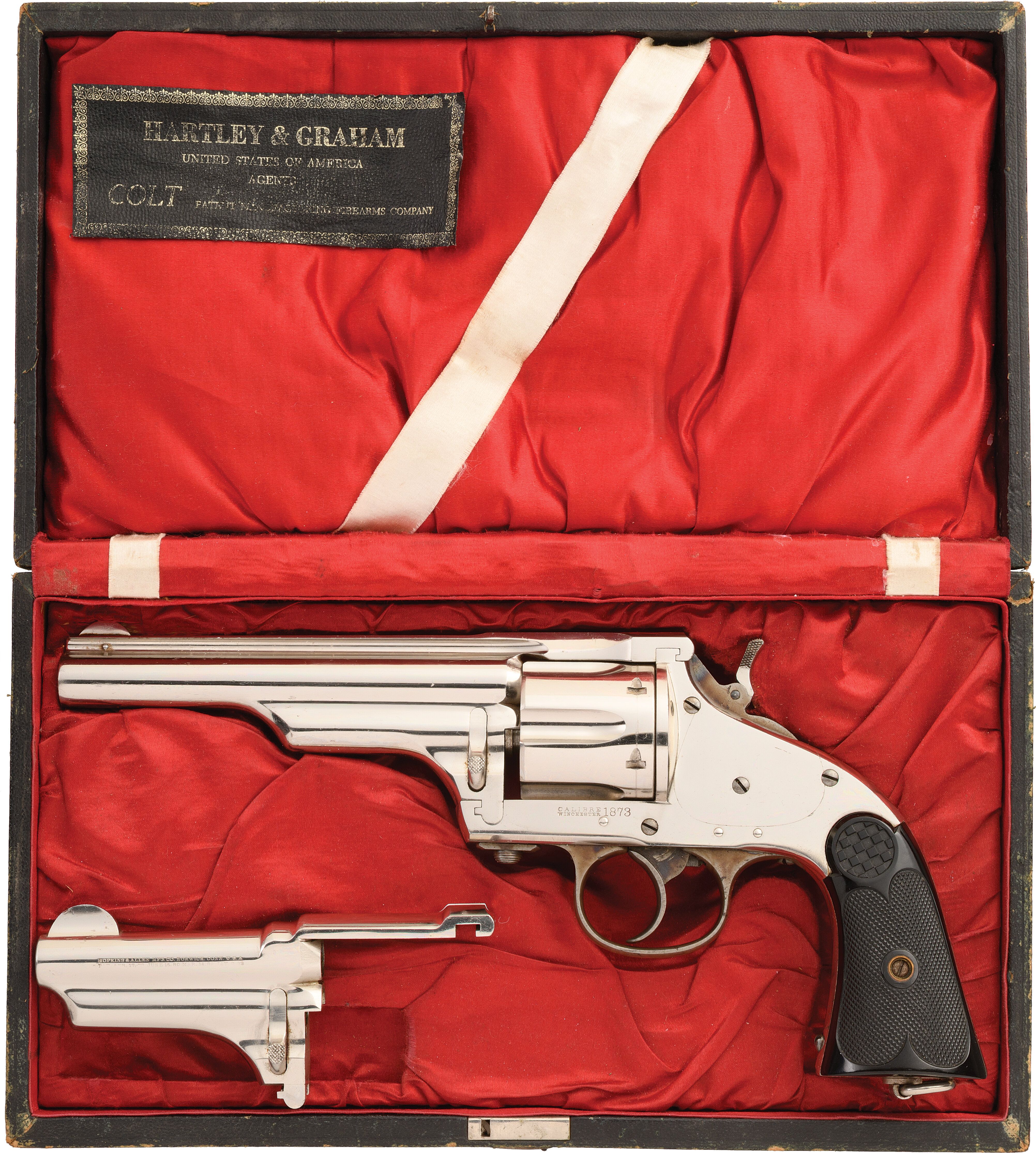 Deluxe Cased Merwin Hulbert & Co. DA Revolver with Extra Barrel | Rock ...