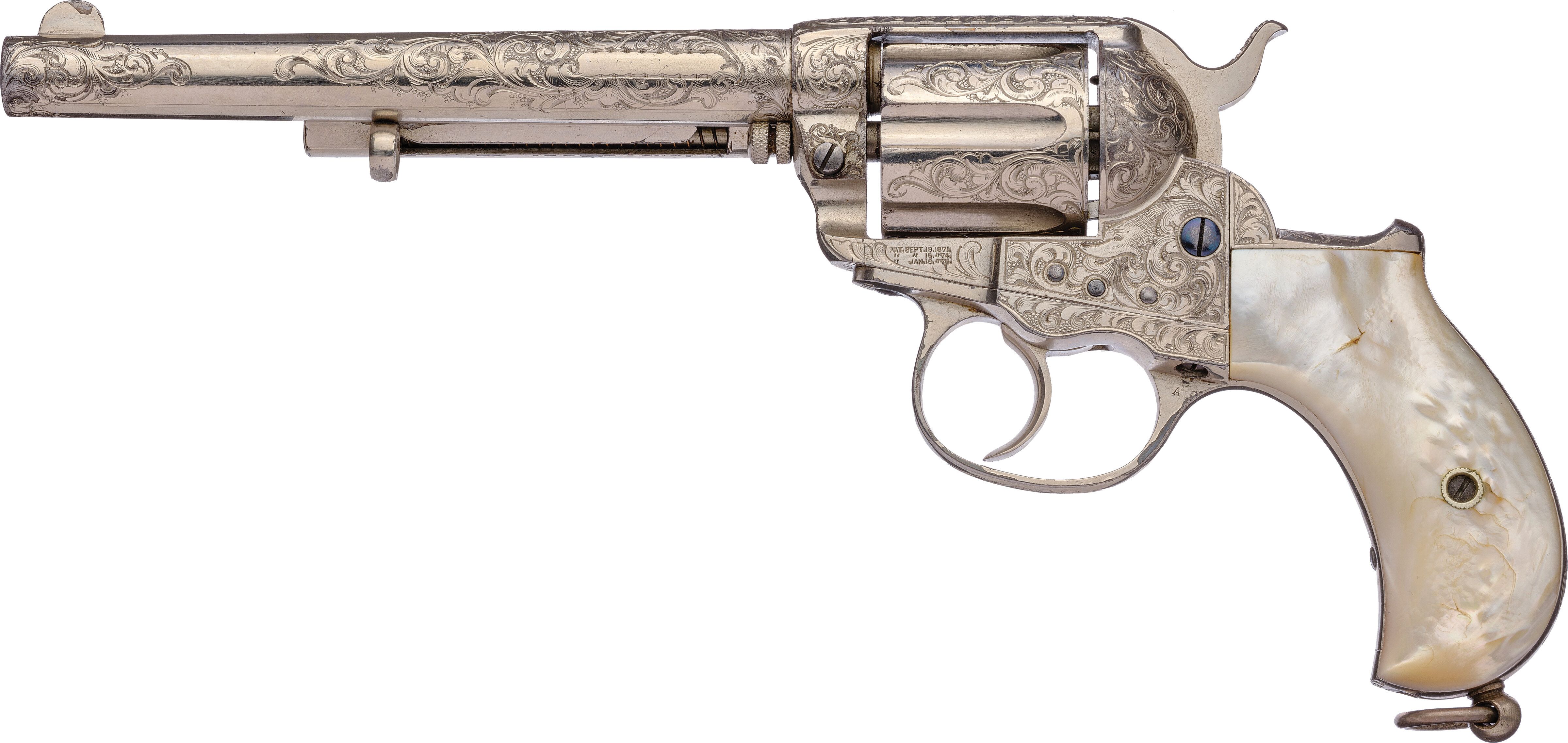 Engraved Colt Model 1877 Lightning Revolver | Rock Island Auction