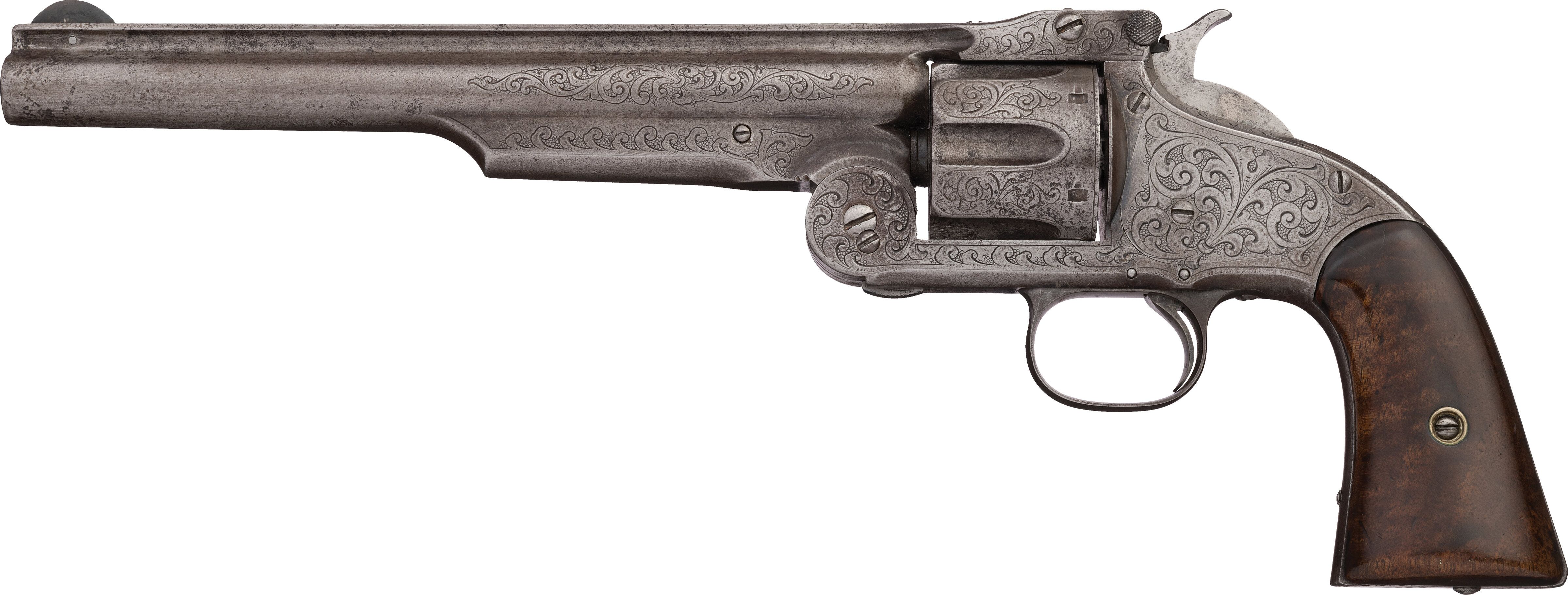 Engraved Smith & Wesson No. 3 American 2nd Model Revolver | Rock Island ...