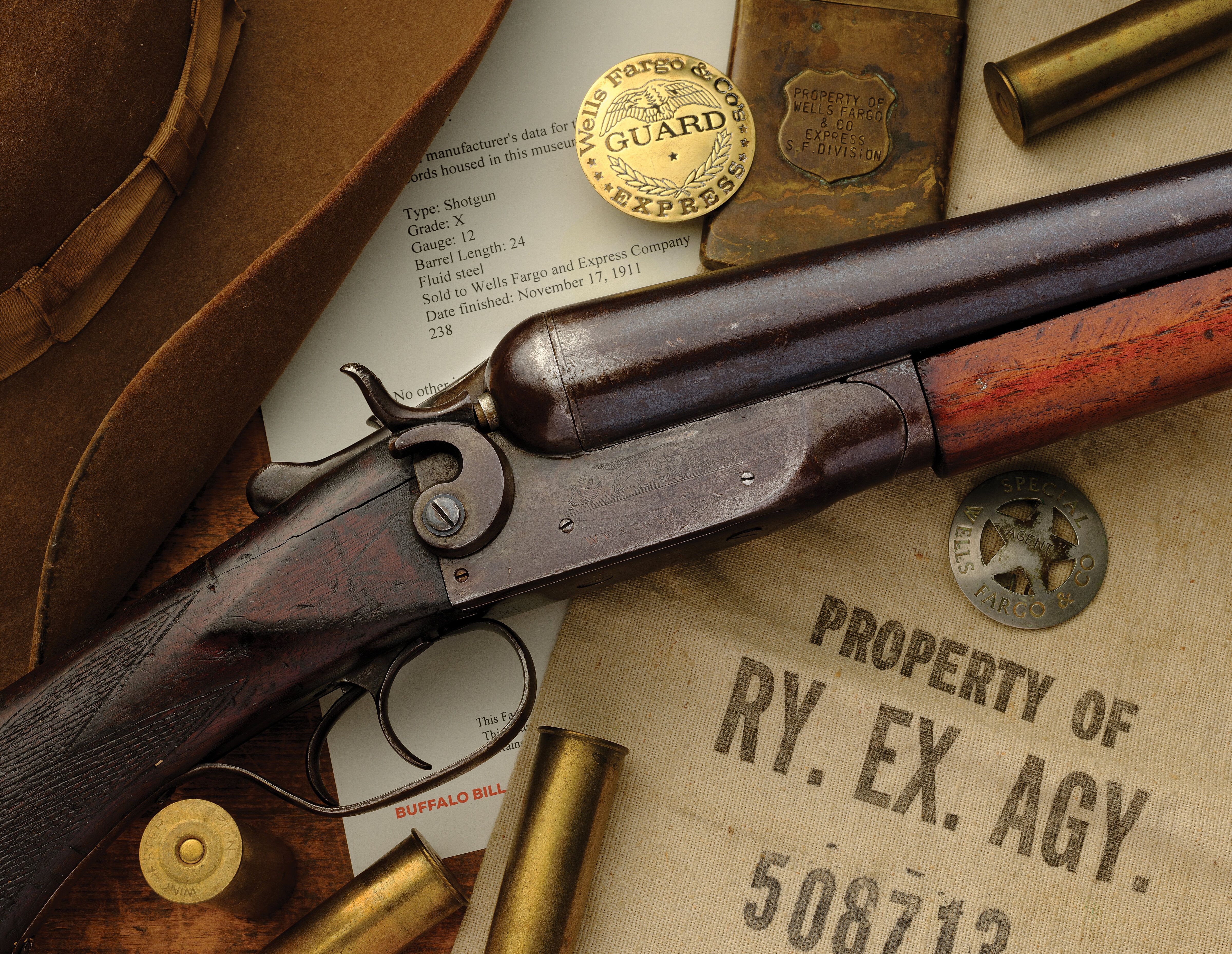Wells Fargo Express Shipped Ithaca Hammer Coach Shotgun | Rock Island ...