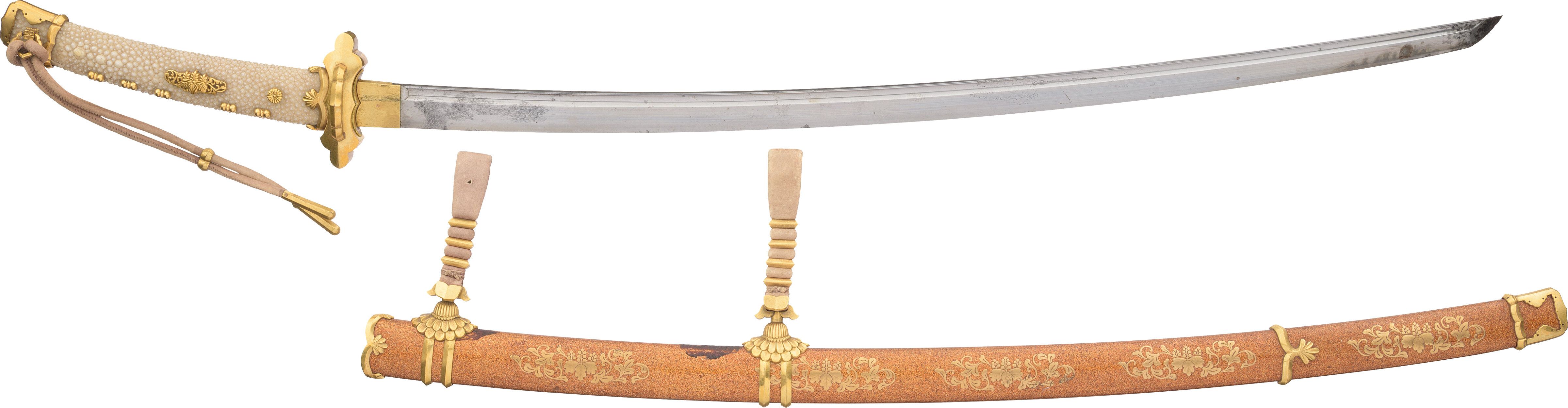 Signed Katana Length Japanese Sword with Tribute/Shrine Quality | Rock ...
