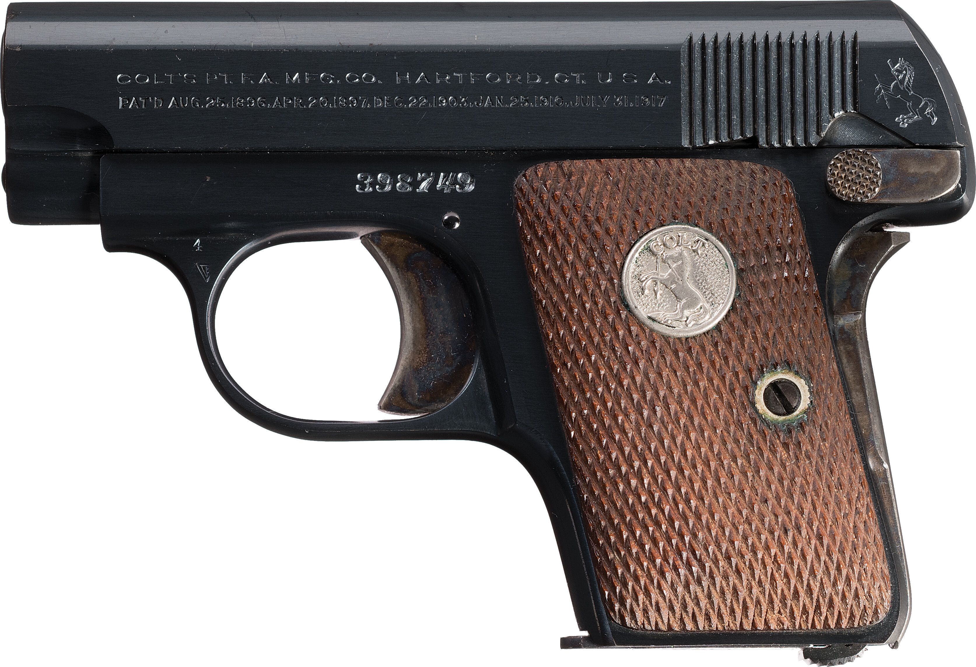 Colt Model 1908 Vest Pocket Semi-Automatic Pistol | Rock Island Auction