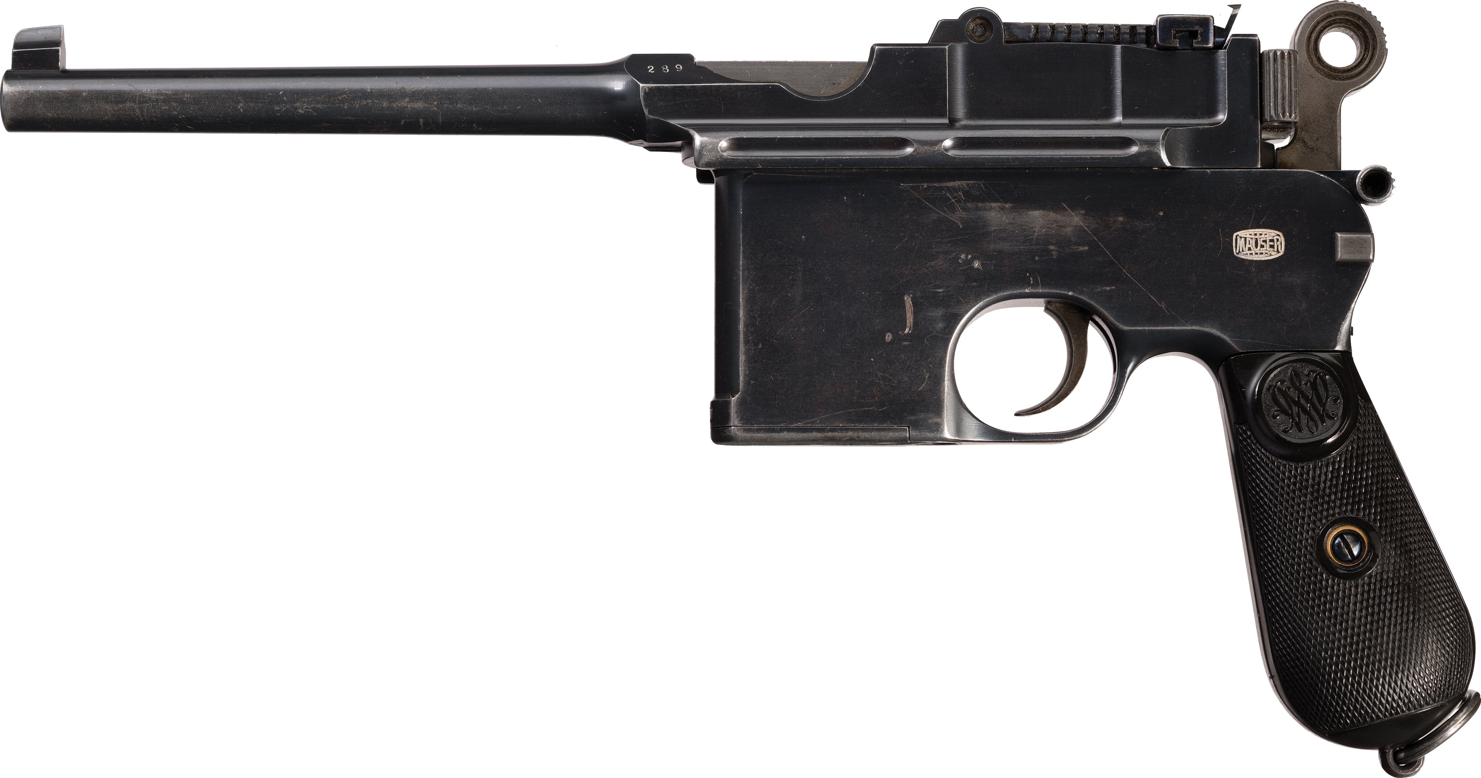 A.F. Stoeger German Test Mauser C96 Flatside Broomhandle Pistol | Rock ...