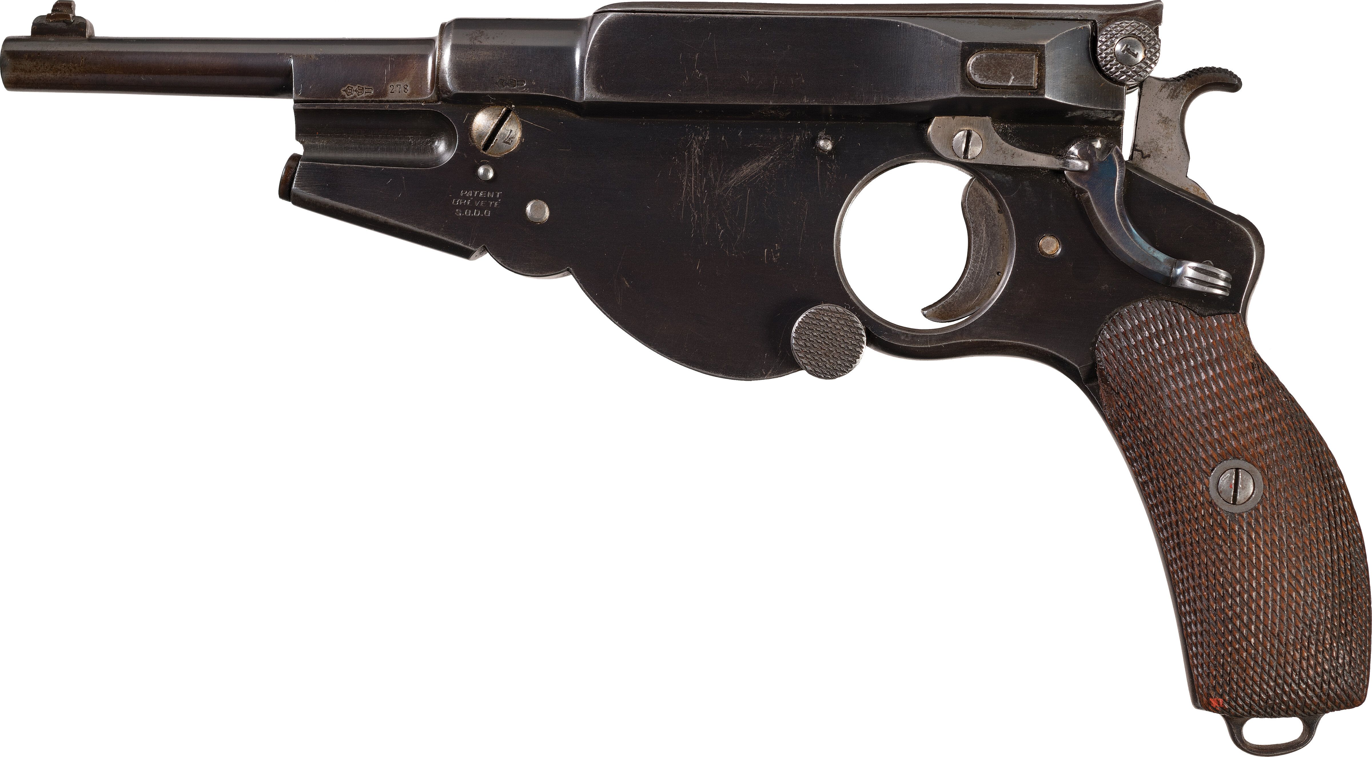 Bergmann Model 1896 No. 3 Semi-Automatic Pistol with Holster | Rock ...