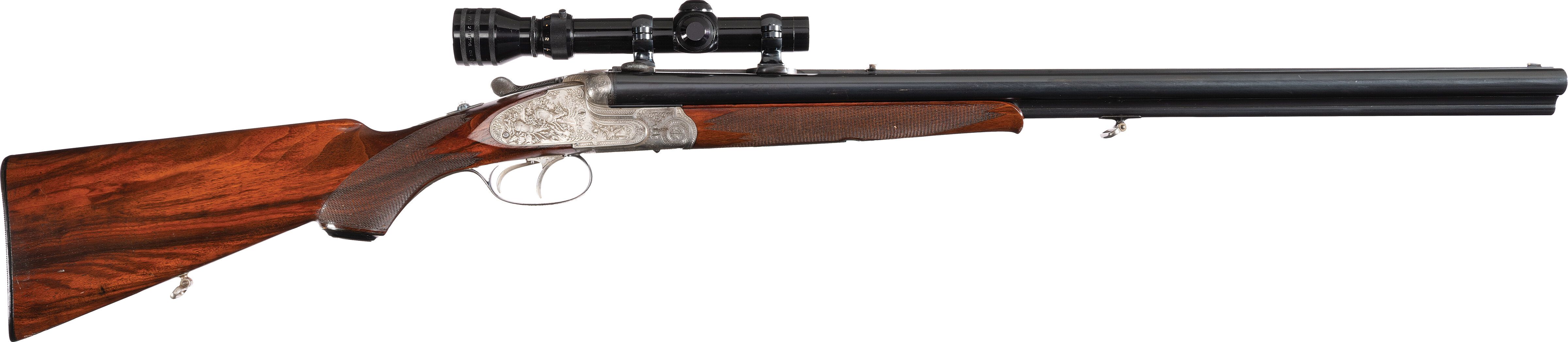 Factory Game Scene Engraved Oskar Merkel Drilling with Scope | Rock ...