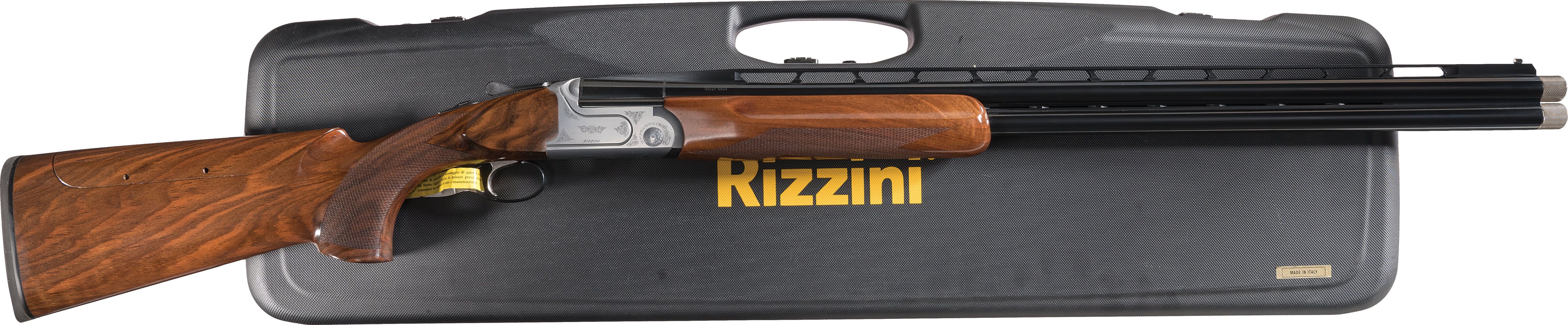 Bresciani Engraved Rizzini Vertex Over/Under Shotgun with Case | Rock ...