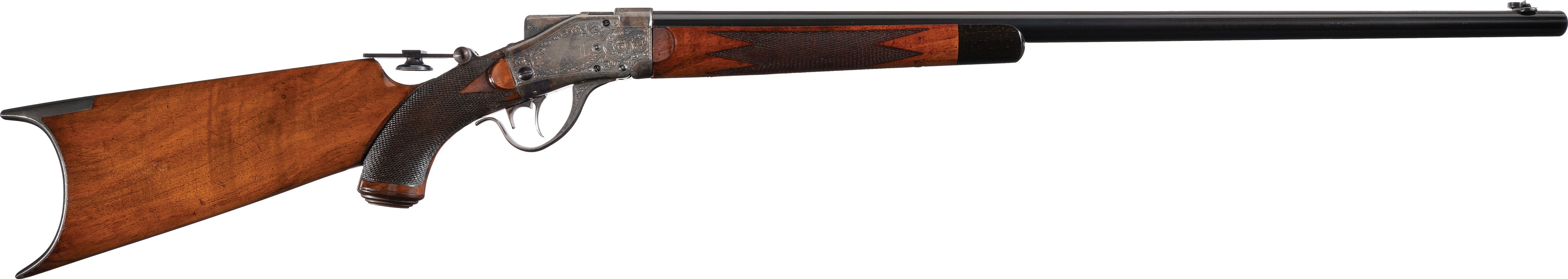 Engraved Sharps Borchardt Model 1878 Mid-Range Rifle | Rock Island Auction