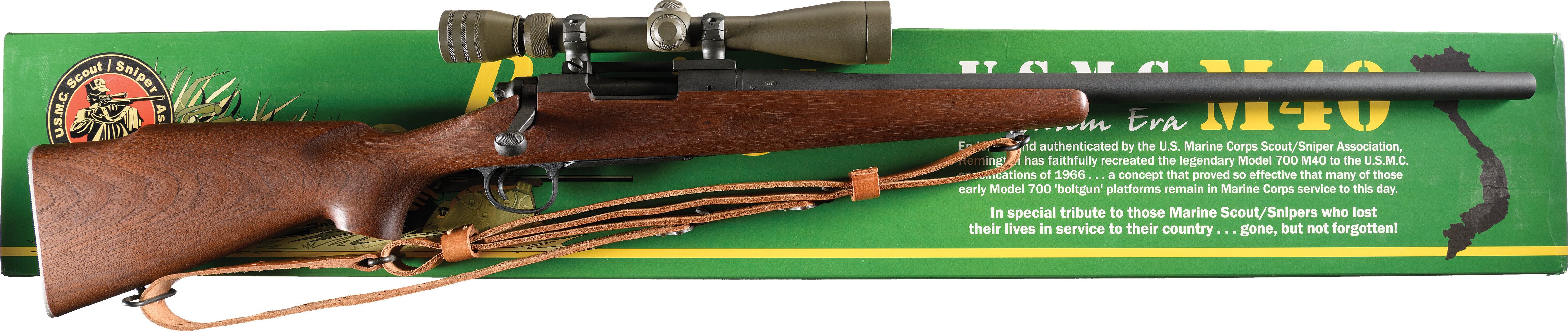 Remington M700/M40 U.S.M.C. Commemorative Sniper Rifle with Box | Rock ...