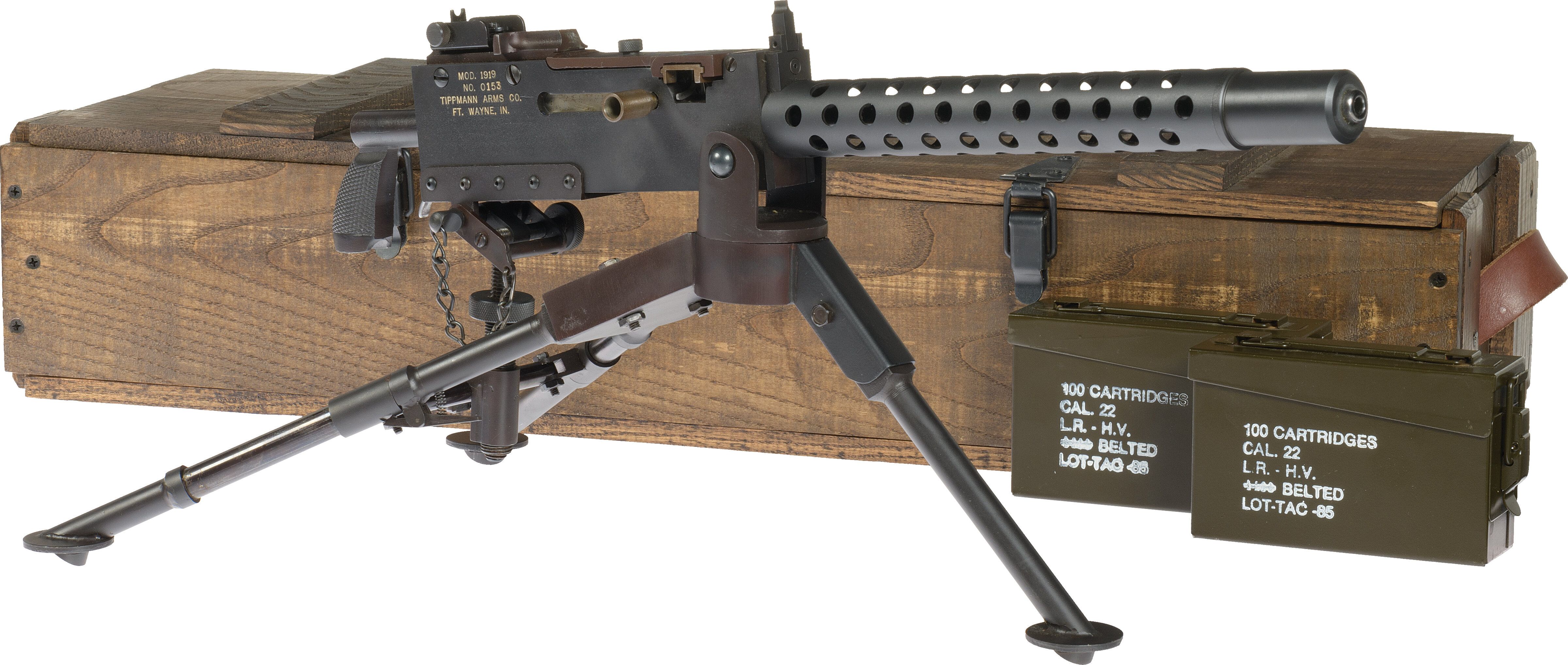 Tippmann 1919 Semi-Auto Miniature Browning MG with Accessories | Rock ...