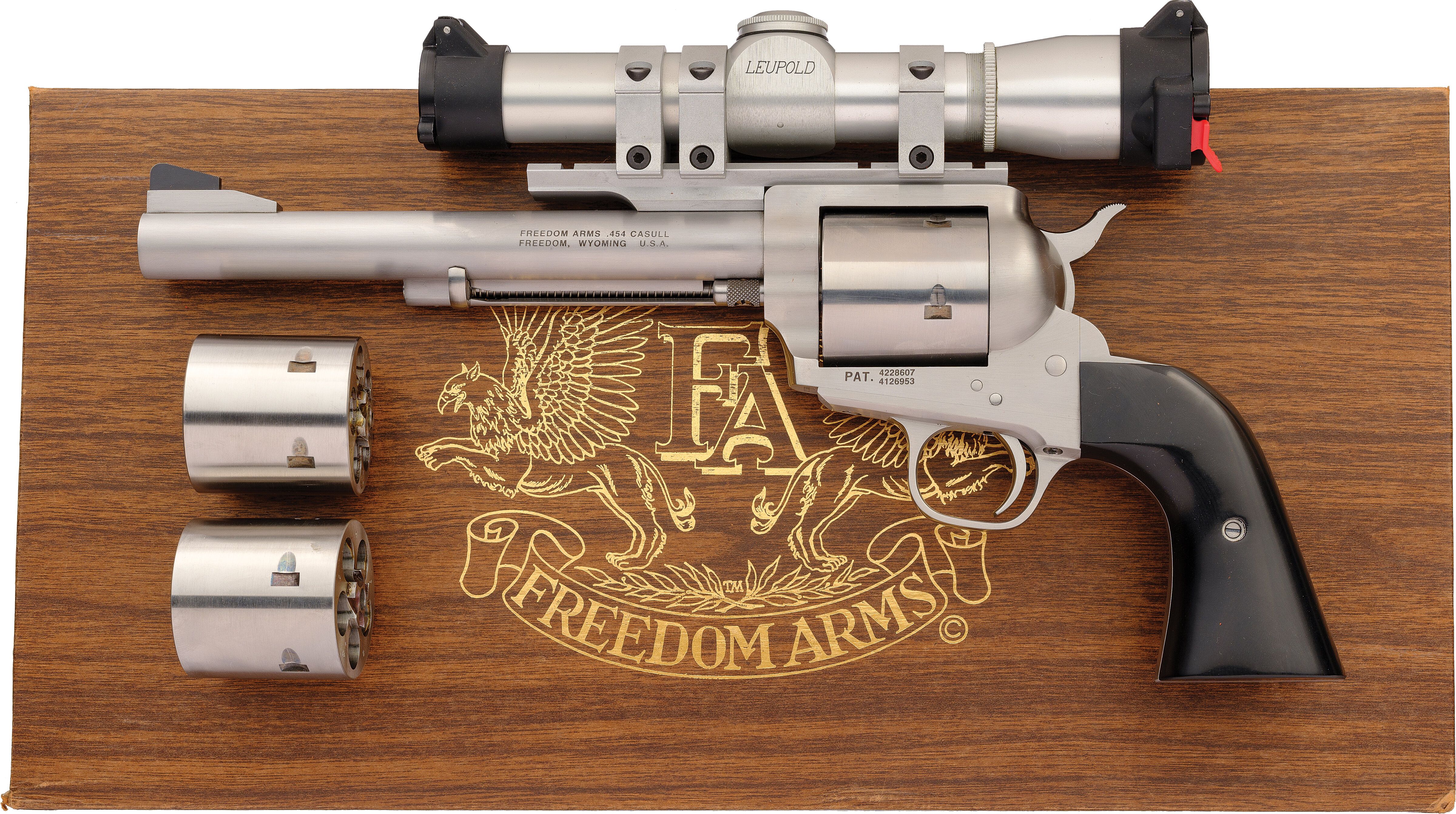 Freedom Arms Single Action Revolver with Scope and Box | Rock Island ...