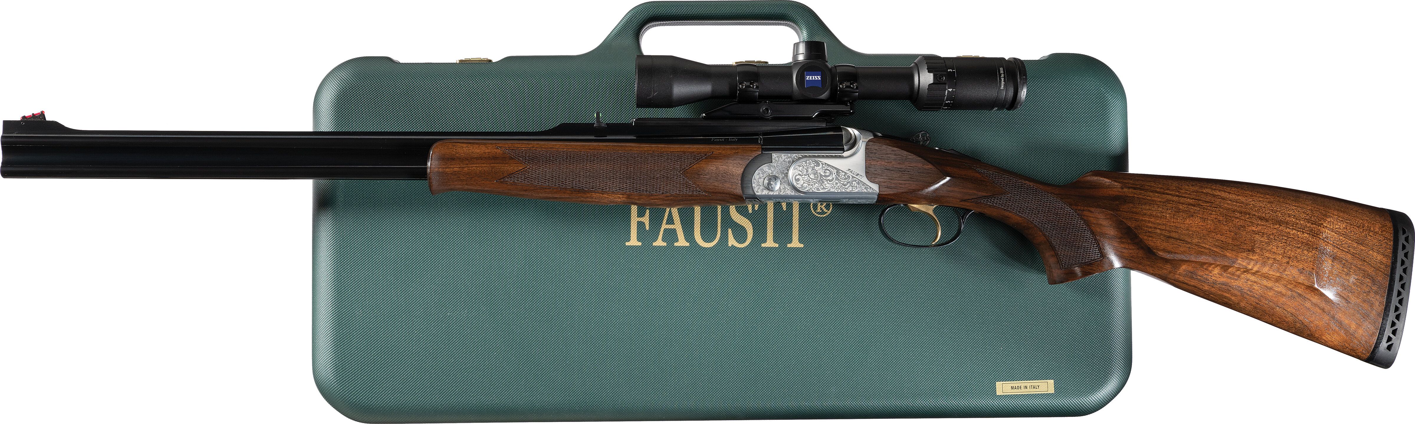 Decor Engraved Fausti Class Express Rifle with Zeiss Scope | Rock ...