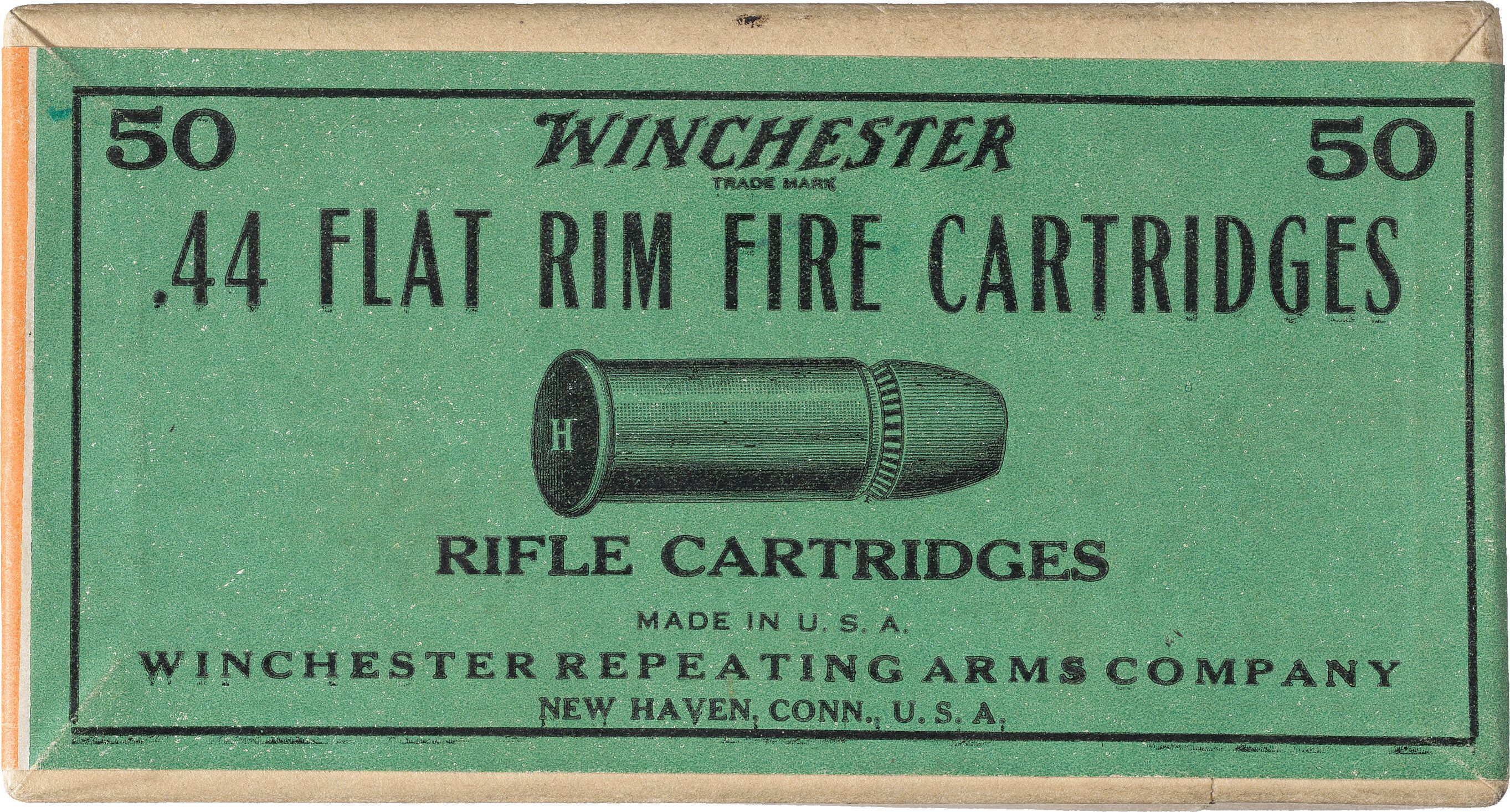 Box of Winchester .44 Flat Rimfire Ammunition | Rock Island Auction