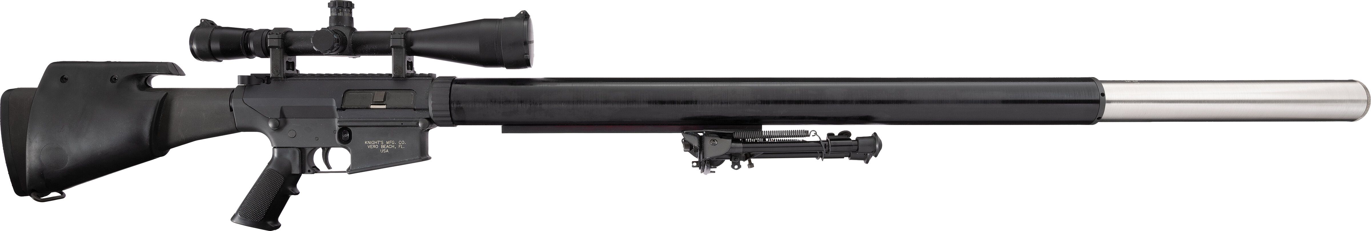 Knights Mfg. Co. SR-25 Rifle with Class III/NFA Silencer | Rock Island ...