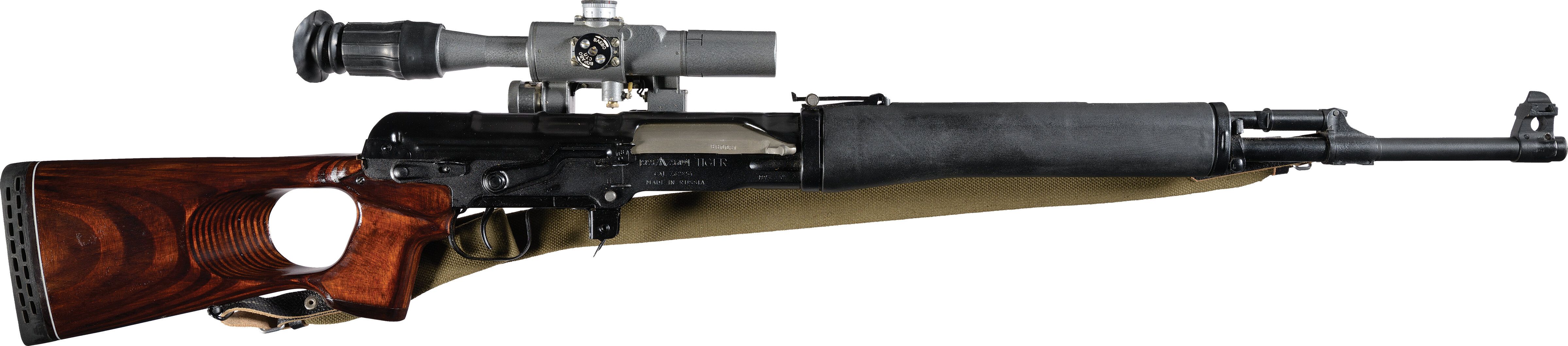 Izhmash Tiger Semi-Automatic Sniper Rifle with Scope | Rock Island Auction